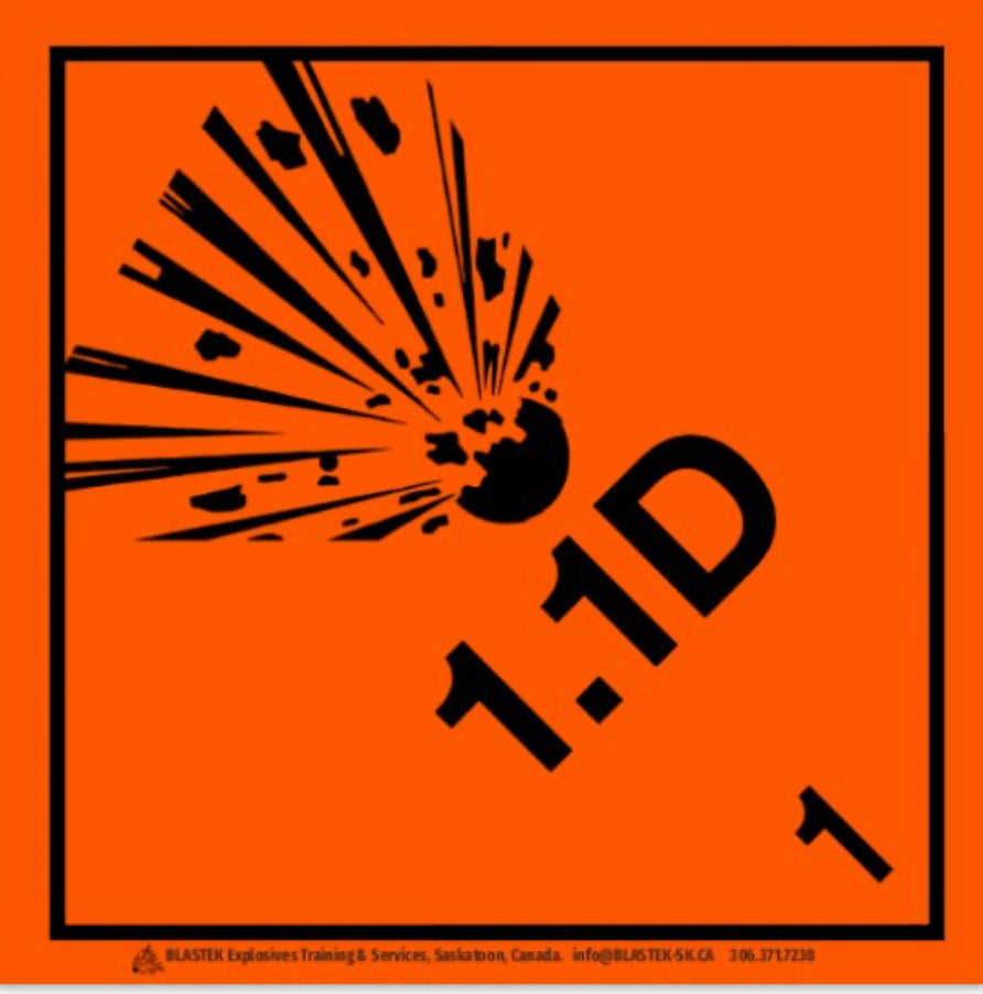 Set of 4 PLACARDS - 1.1D - MAGNETIC – Blastek